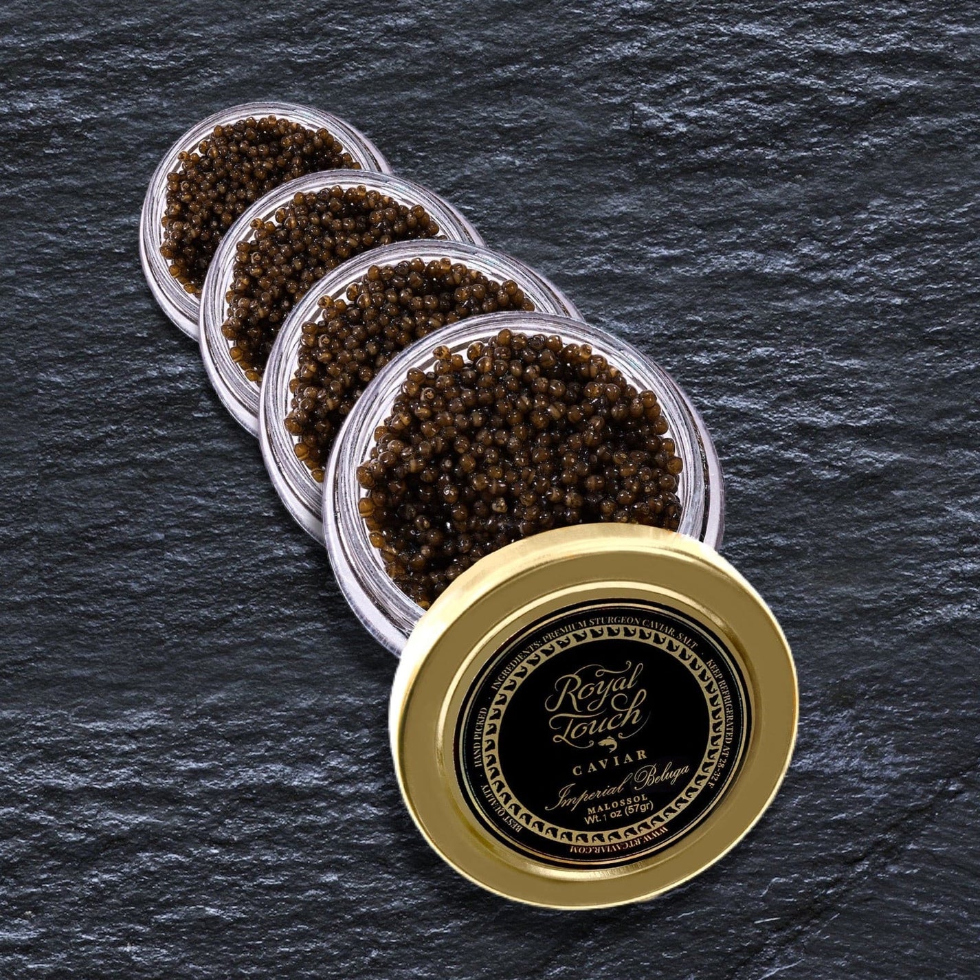 Imperial Beluga Hybrid Malossol Caviar – Royal Touch Caviar